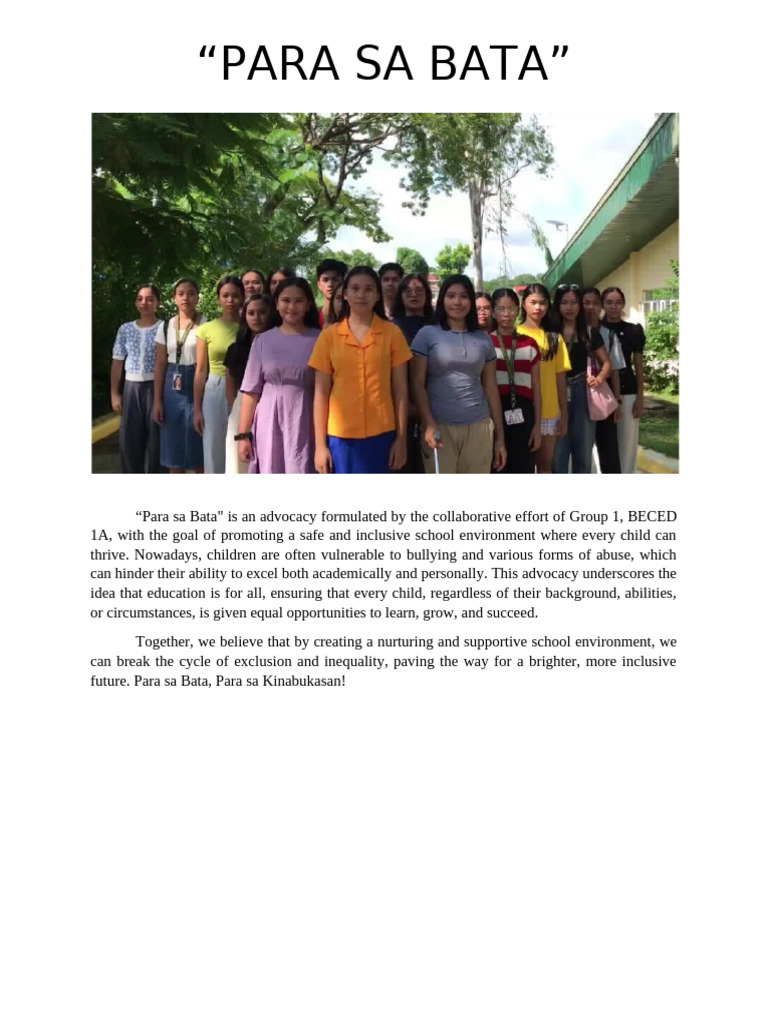 Para Sa Bata | PDF