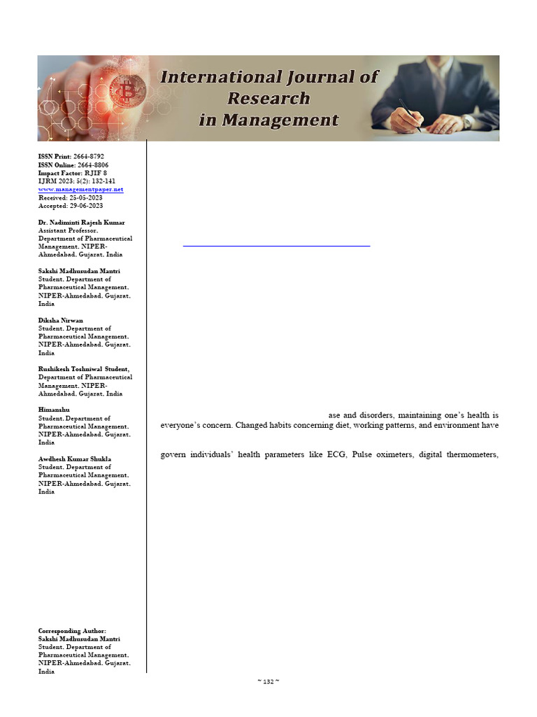 International Journal Article | PDF | Wearable Technology