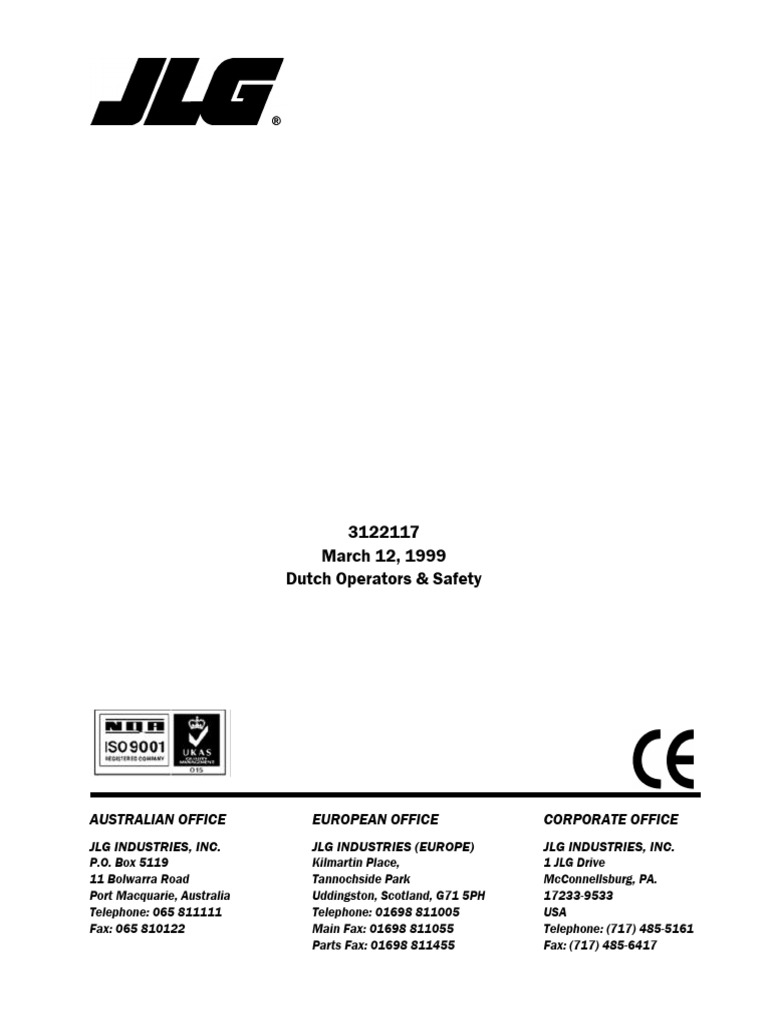Operation 3122117 03-12-99 CE Dutch | PDF