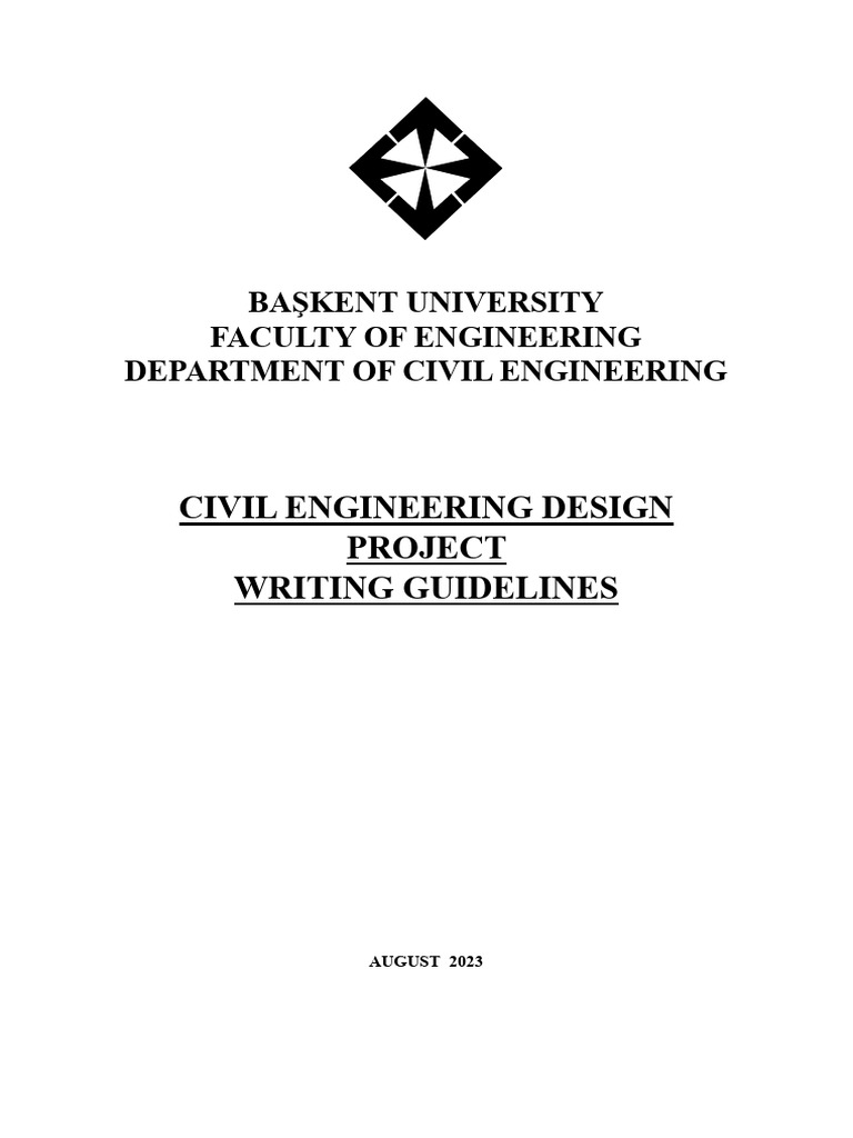 Civil_Engineering_Design_Project_Writing_Guidelines_SEP23(1) | PDF ...