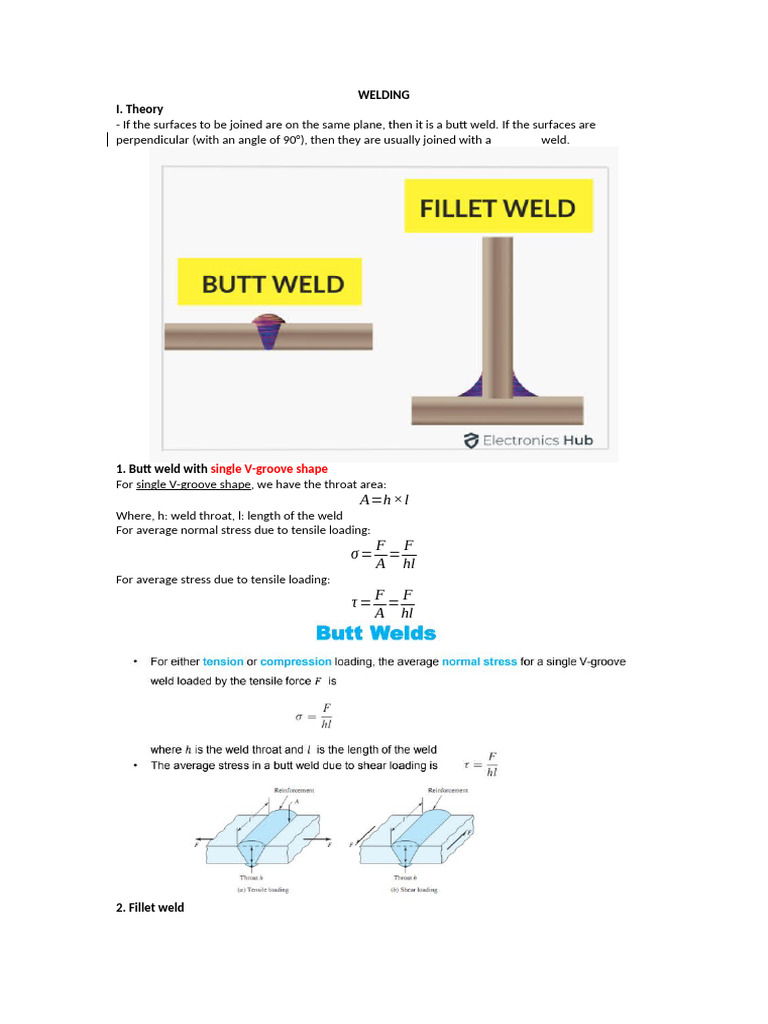 Welding Stress Analysis and Calculations | PDF | Stress (Mechanics ...