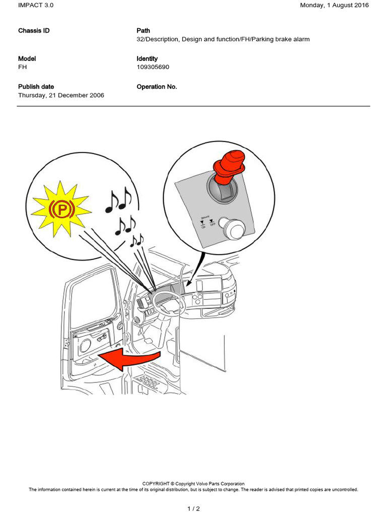 Parking Brake Alarm | PDF