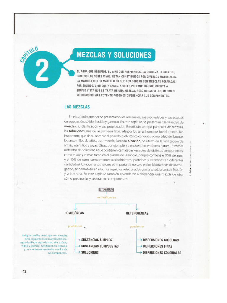 Capitulo 2 Mezclas y Soluciones | PDF