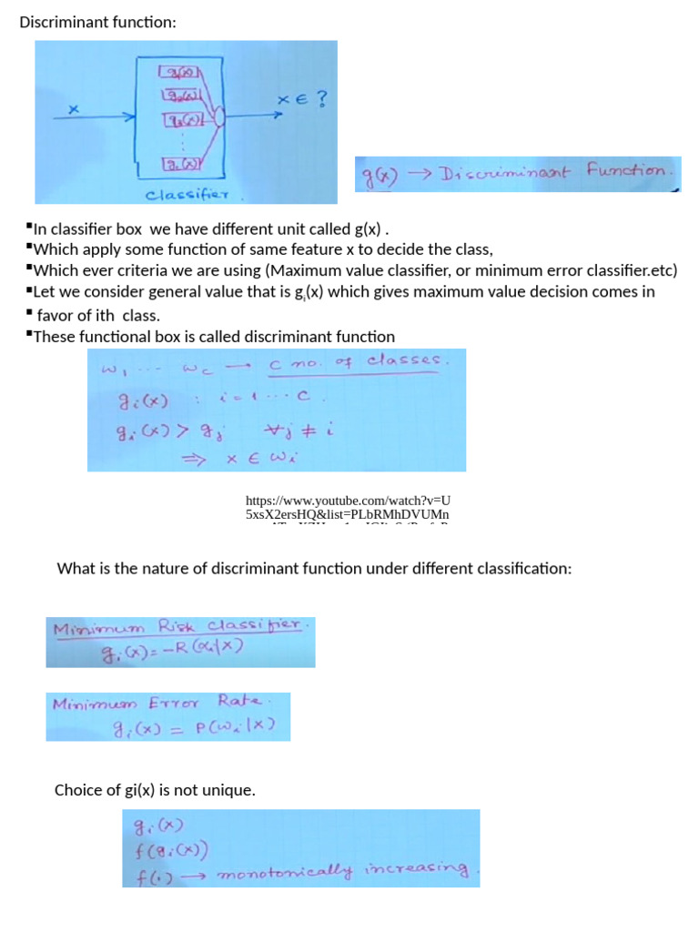 21 Discriminant Function | PDF