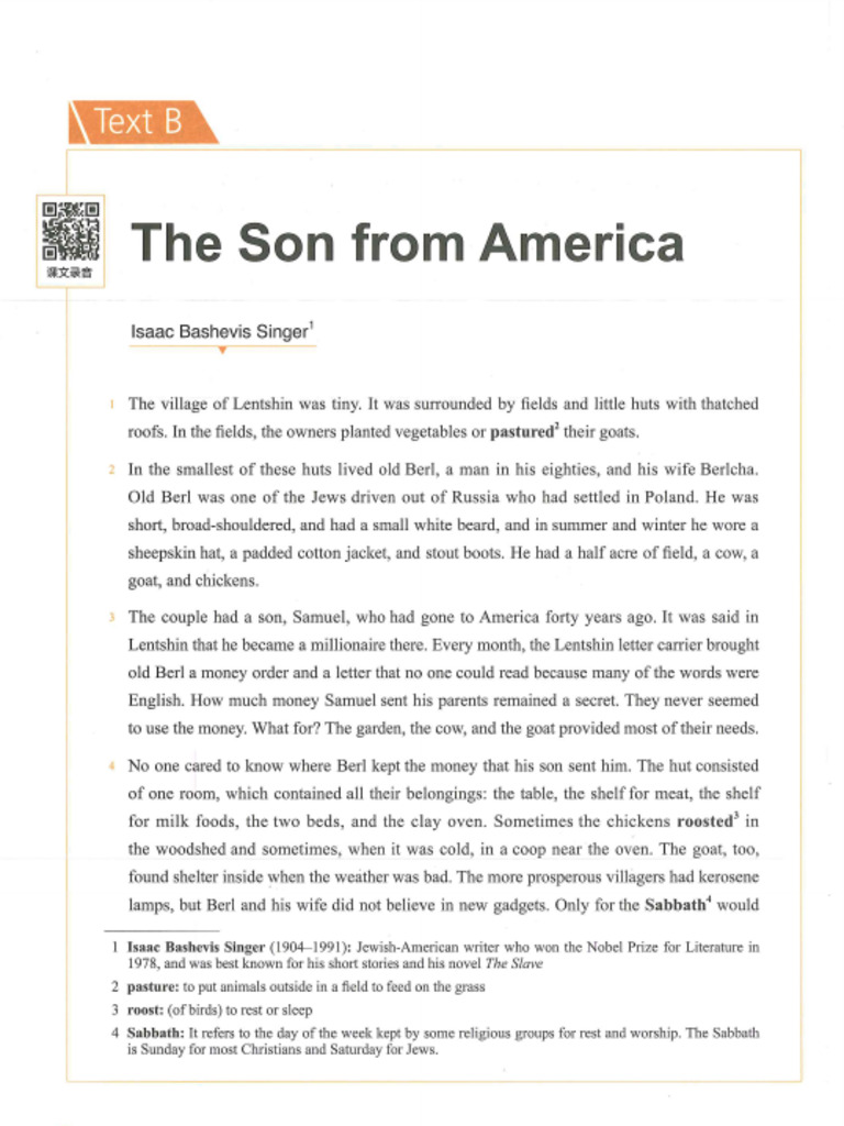 Book 1 Unit 2 Text B | PDF