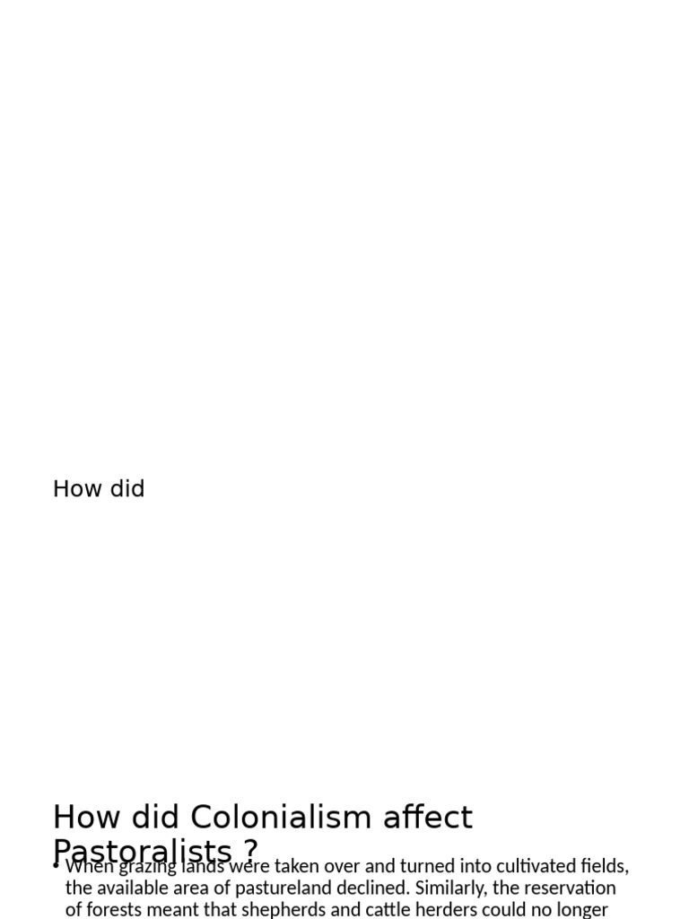 Colonialism and Forests | PDF