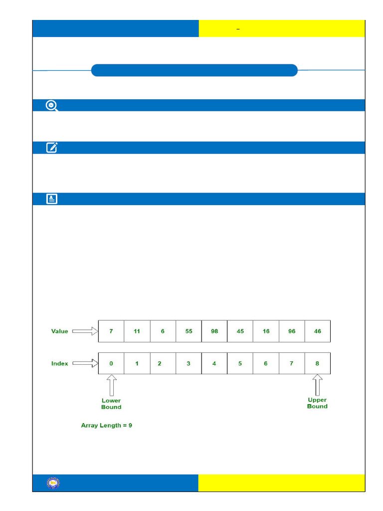 C# Arrays: Declaration and Usage Guide | PDF | Data Type | Integer ...