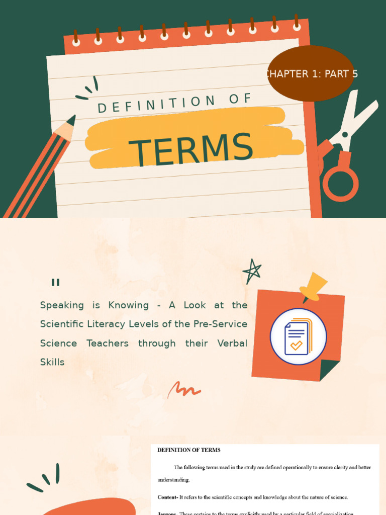 Definition of Terms | PDF