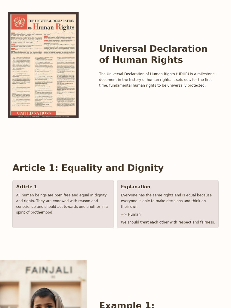 Universal Declaration of Human Rights1 | PDF