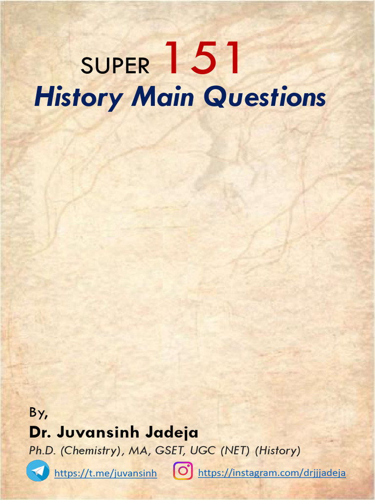 History SUPER 151 by DR Juvansinh Jadeja | PDF