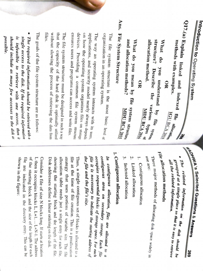 Os Unit 4 Long Question | PDF