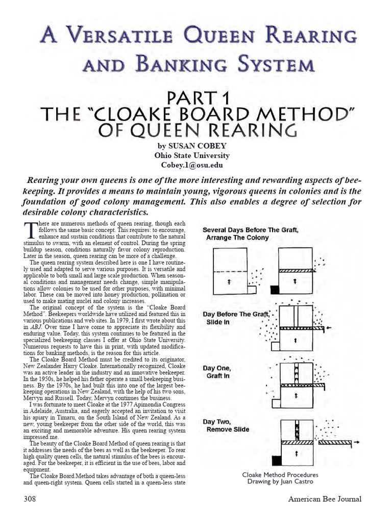 2005.A Versatile Queen Rearing and Banking System-Part I The Cloake ...