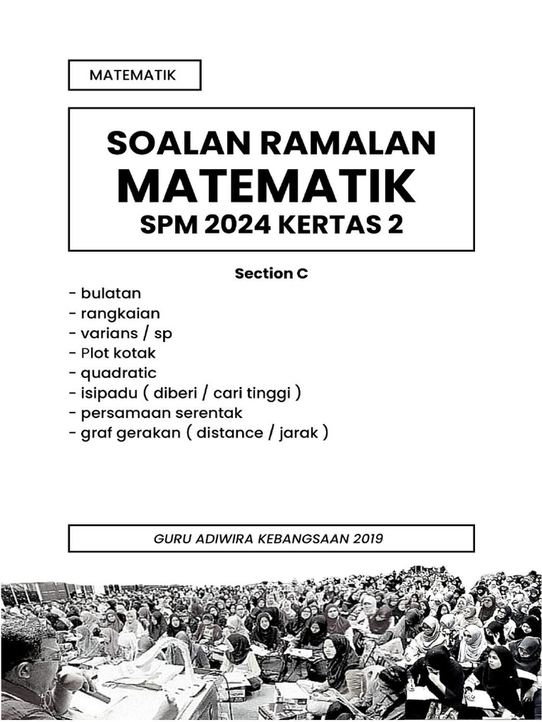 Soalan Ramalan Matematik Kertas 2 Bahagian C | PDF