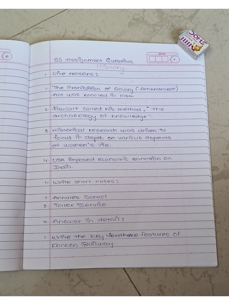 SS Assignment Questions | PDF