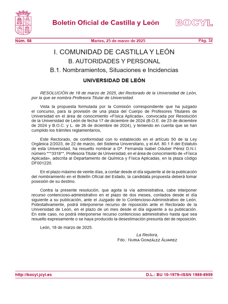 BOCYL-D-25032025-6 | PDF | Gobierno