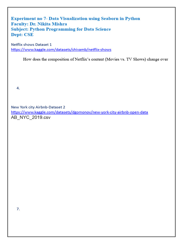 Exp 6 Seaborn visualization | PDF | Pricing