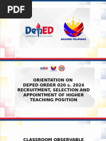 COT ECP Rating Sheet Teacher IV | PDF | Learning | Curriculum