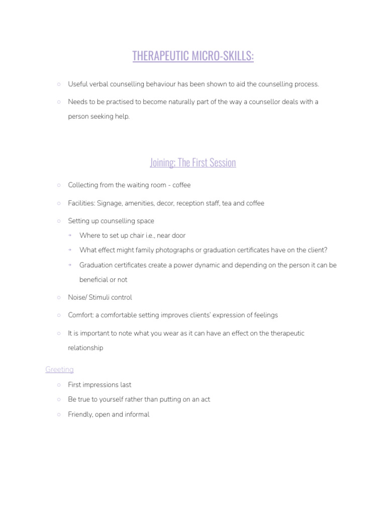 Micro-Skills | PDF | Nonverbal Communication | Thought