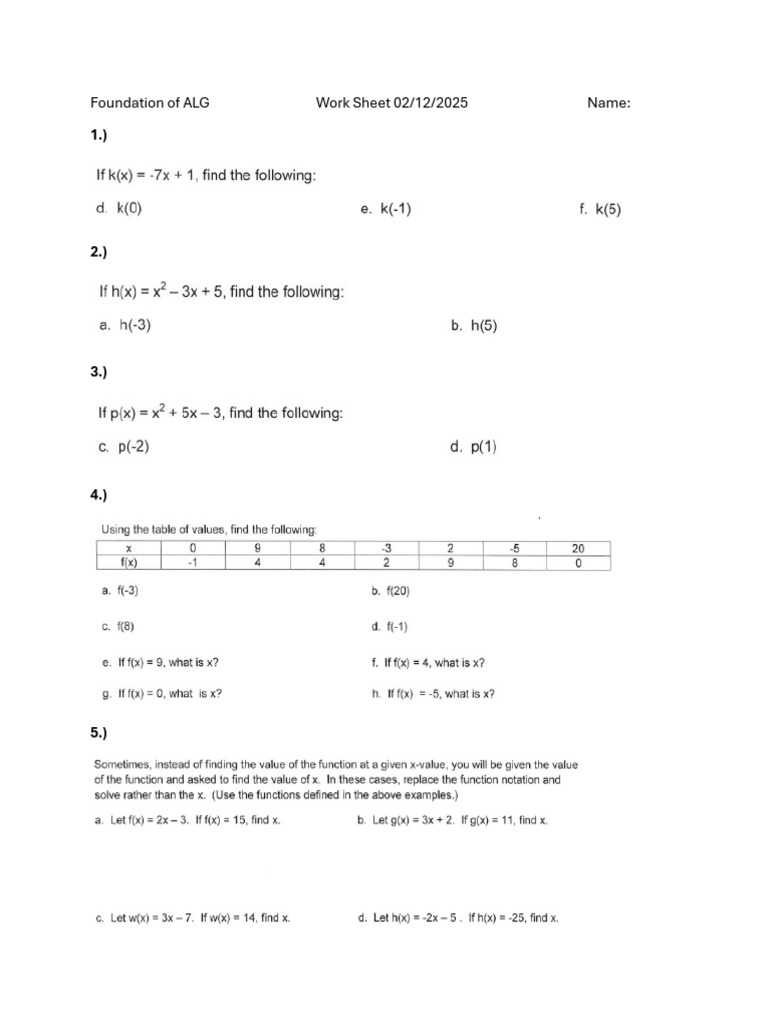 F-IF7_Worksheet | PDF