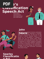 Searle's Classification of Speech Act | PDF | Semiotics | Human Communication