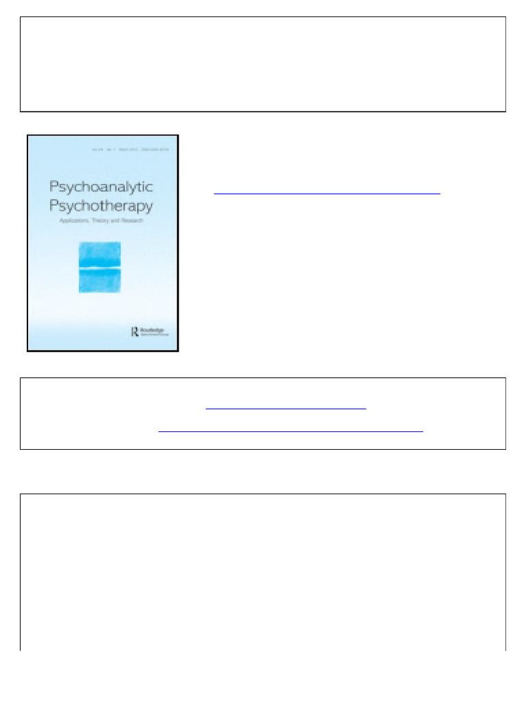 1986 - Jon Sklar - Splitting of The Ego | PDF | Sigmund Freud | Psychology