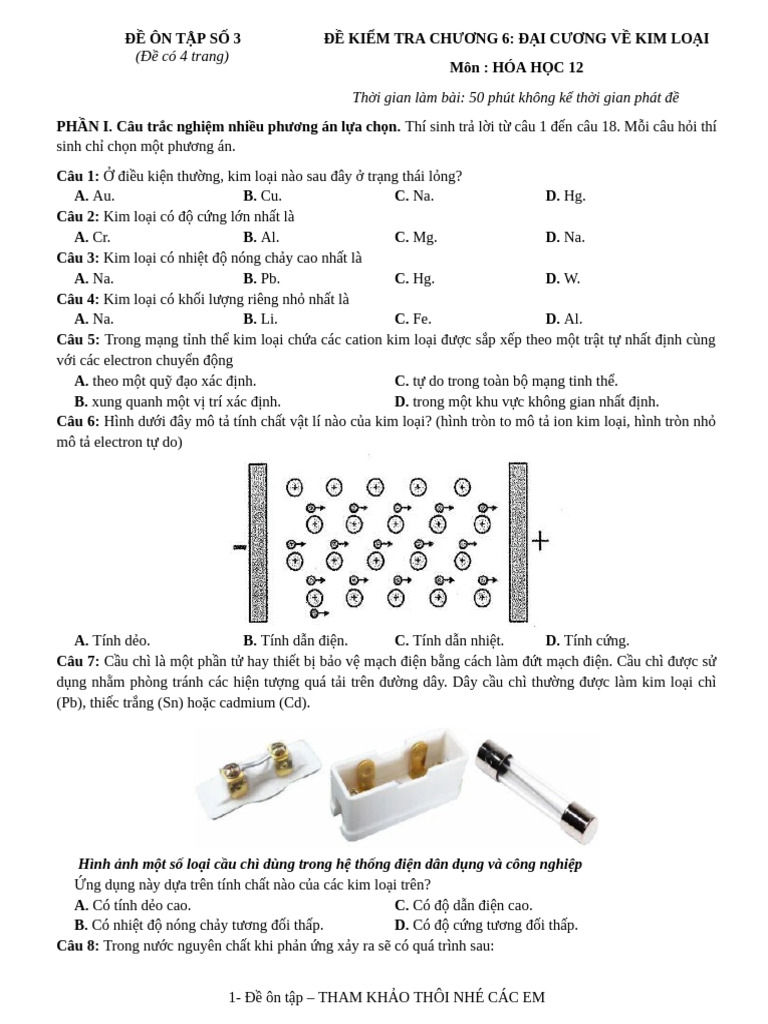Chuong 6 Hoa 12 - de Tham KH o 3 | PDF