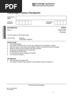 Cambridge Primary Checkpoint Papers | PDF