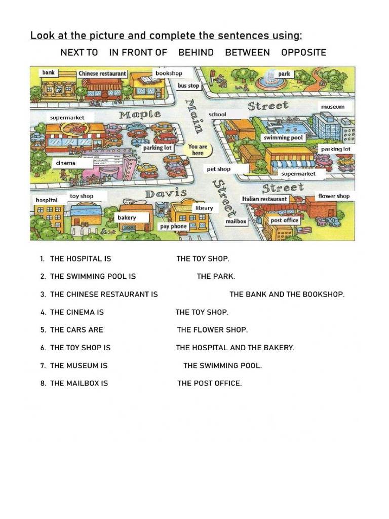 Preposition of Place | PDF