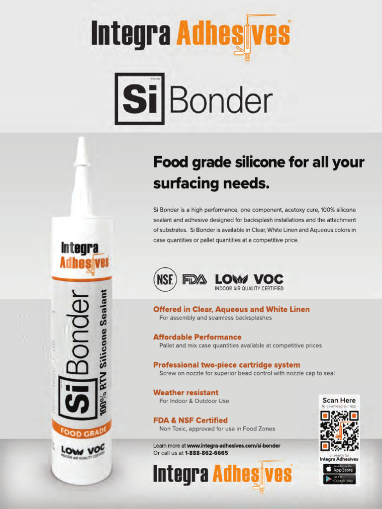 En Integra-Adhesives Si-Bonder Tds | PDF | Silicone | Implied Warranty