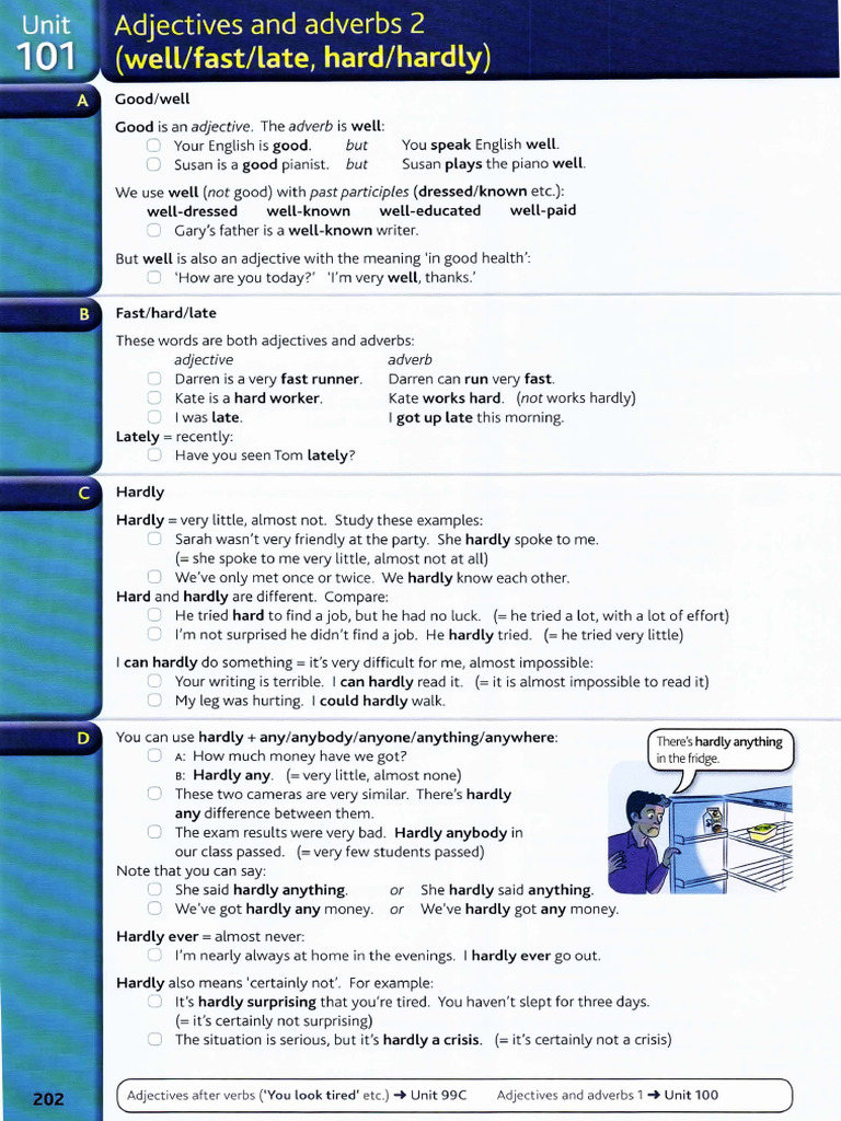 Hardly and Even Fromm GUI Intermediate | PDF | Adjective | Adverb