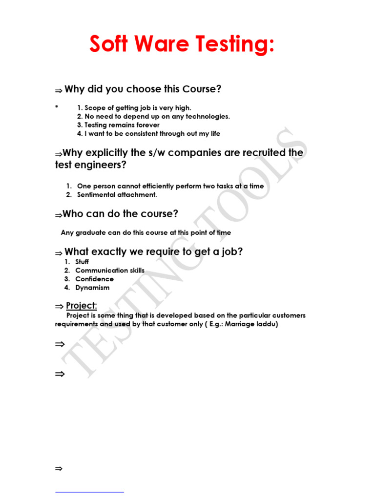 TOTAL TESTING METERIAL | PDF | Software Testing | Software Development ...