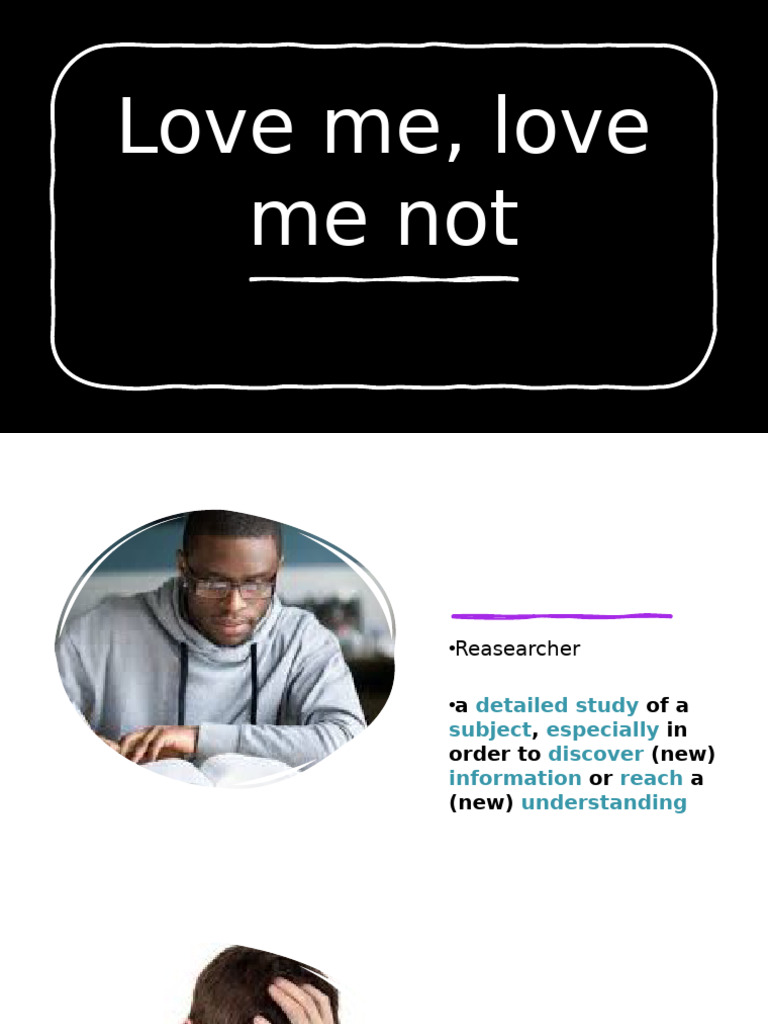 Love Me, Love Me Not | PDF