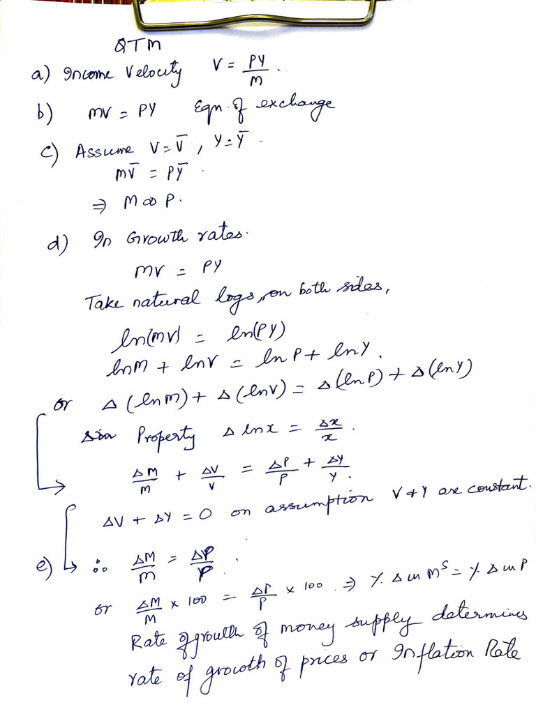 QTM EQUATIONS | PDF