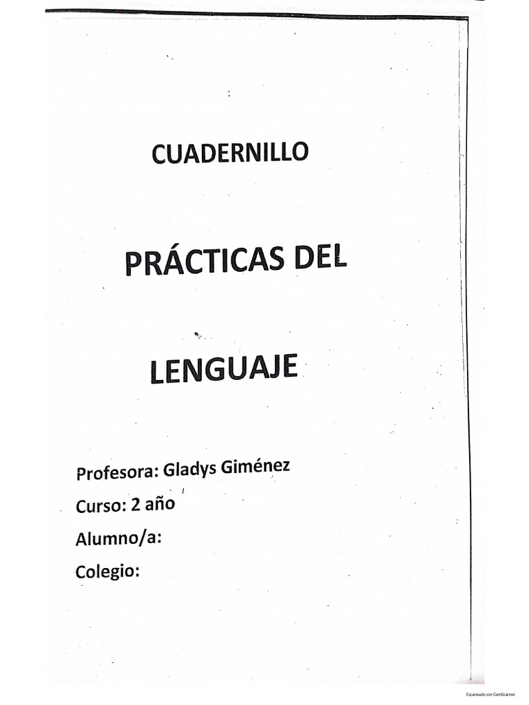 Caratula Cuadernillo LENGUA 2do 2024 SECUENDARIA | PDF
