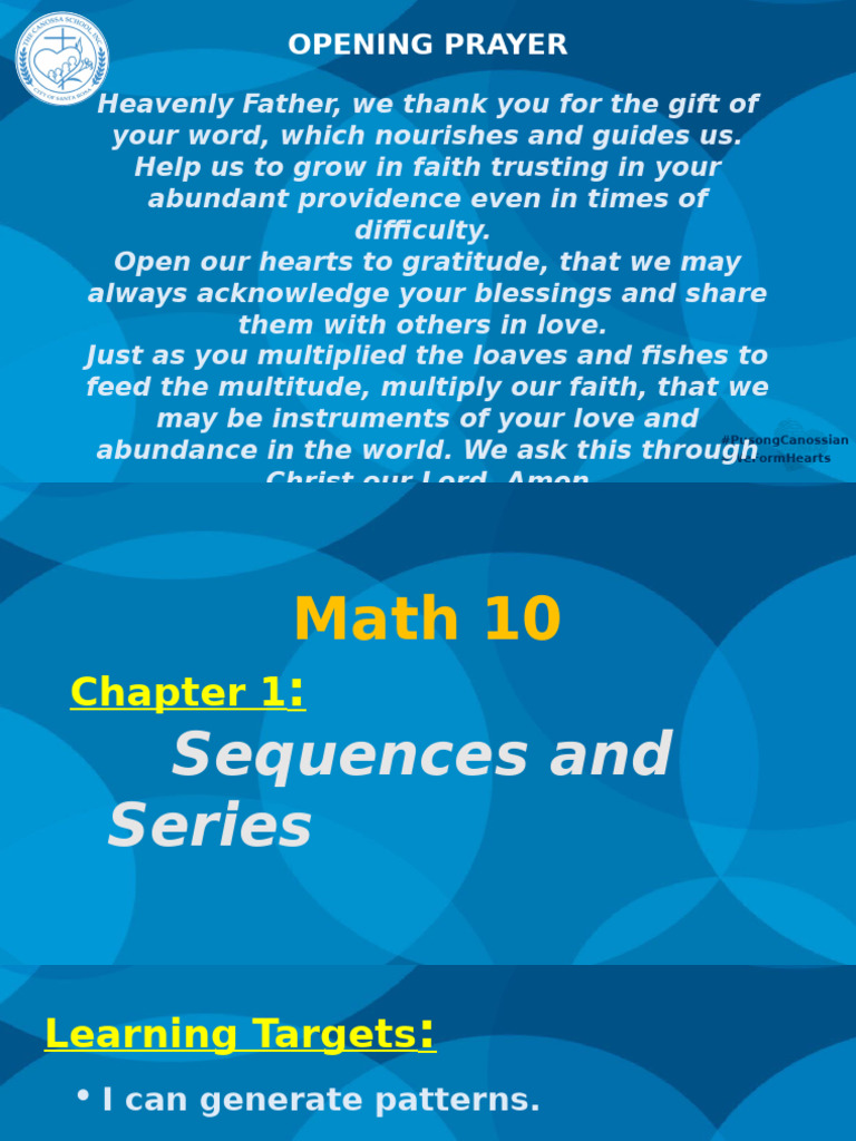 Q1 Arithmetic Sequences and Series | PDF | Mathematics