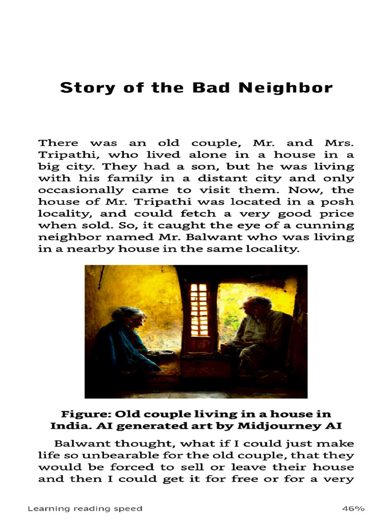 Story of the Bad Neighbour | PDF