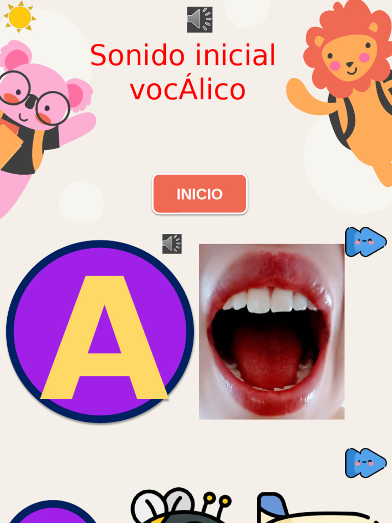 Sonidos Iniciales Vocales para Niños | PDF