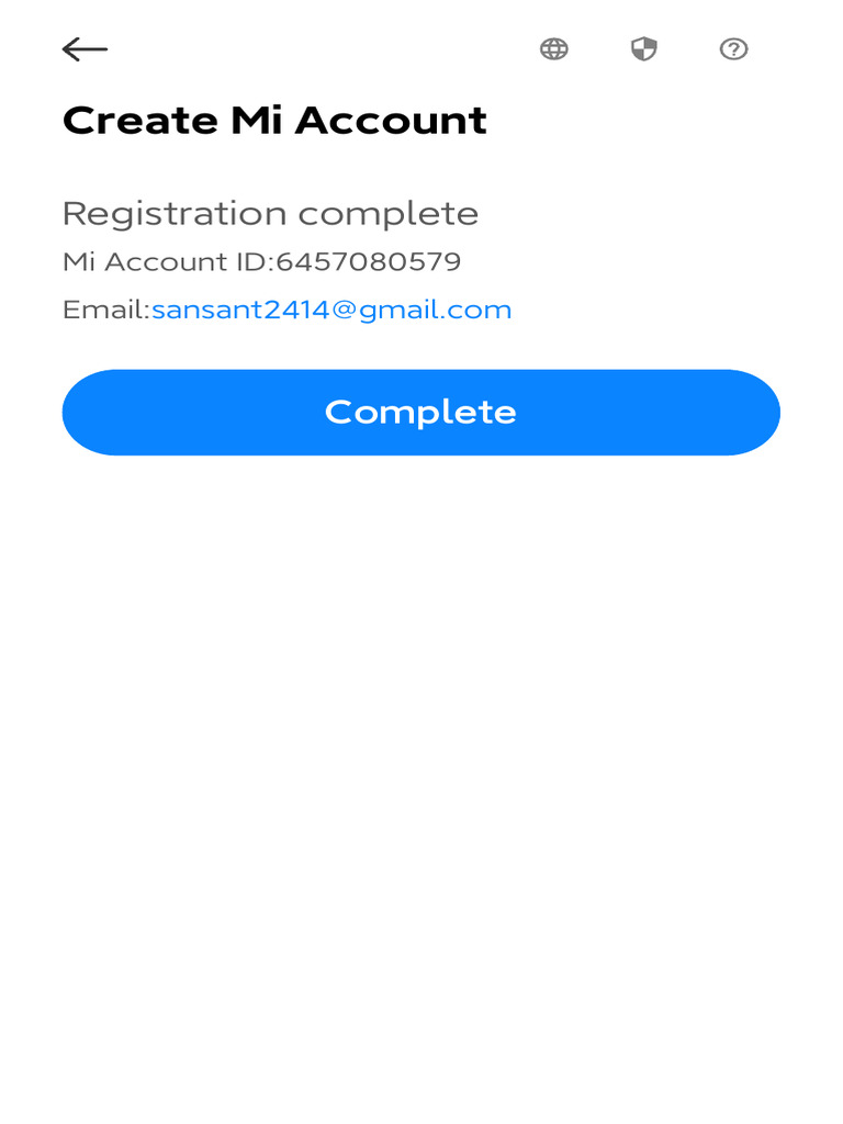 Mi Account - Sign Up | PDF