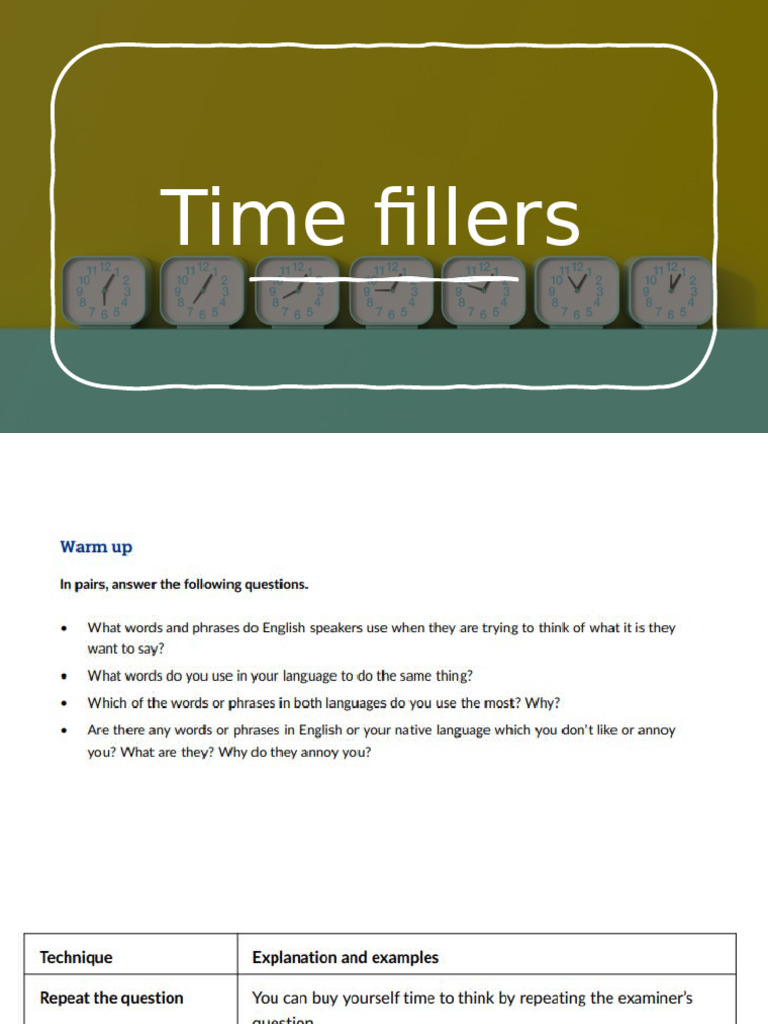 Fillers | PDF