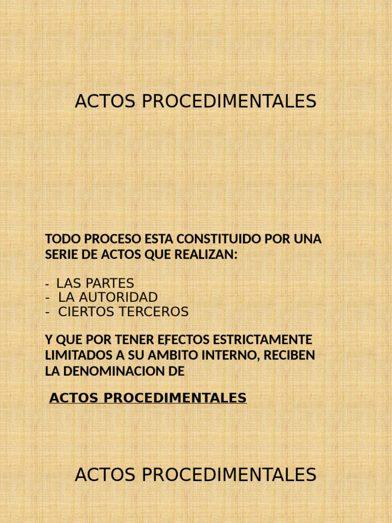 Clase Actos Procedimentales | PDF | Ley procesal | Demanda judicial