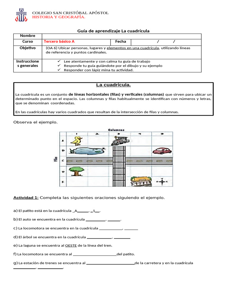 Guía de Cuadricula | PDF