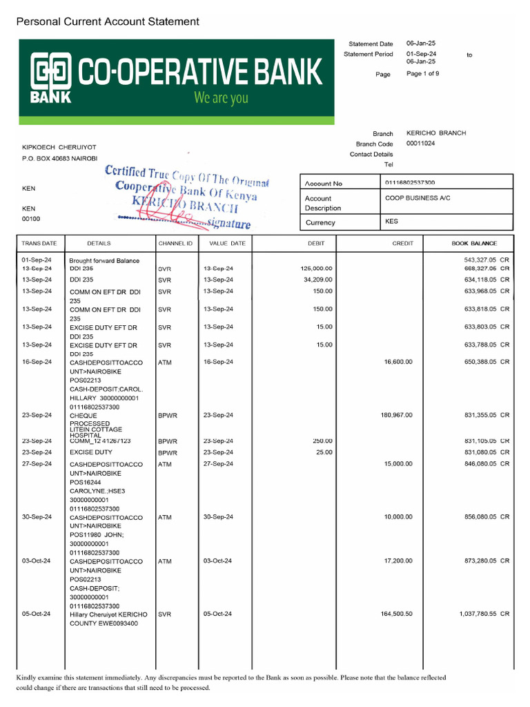 Statement Coop | PDF