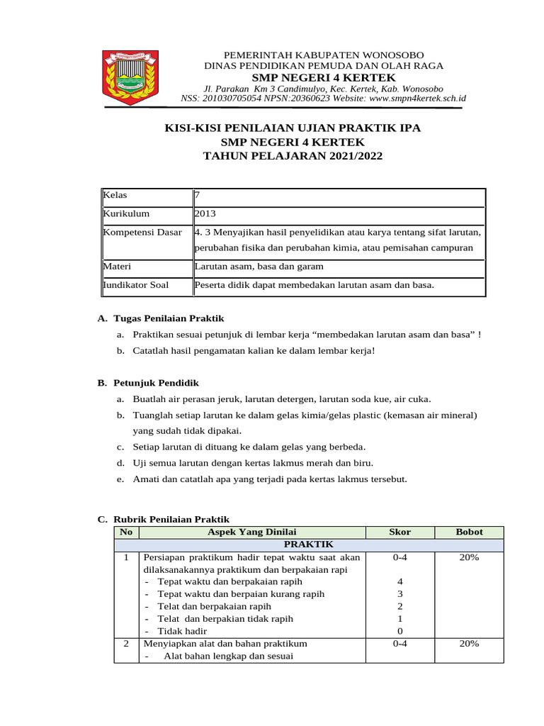 Soal ASAJ IPA | PDF