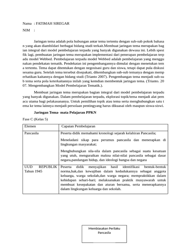 jaringan tema-fatimah siregar | PDF