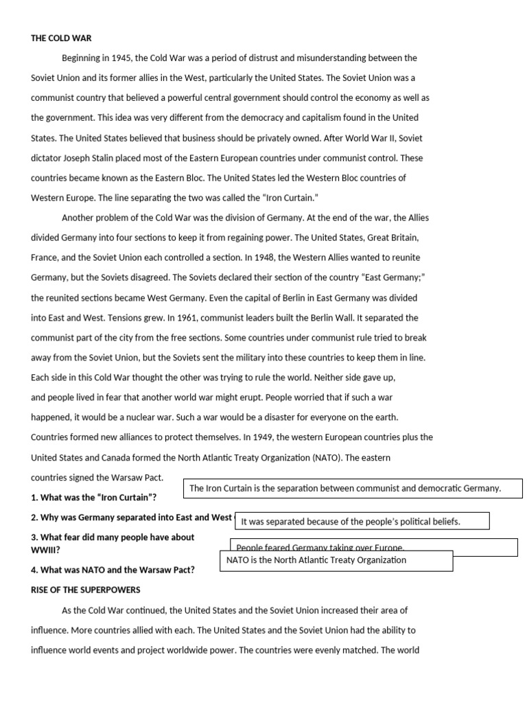 Cold War-Collapse of Communism | PDF | Cold War | Communism