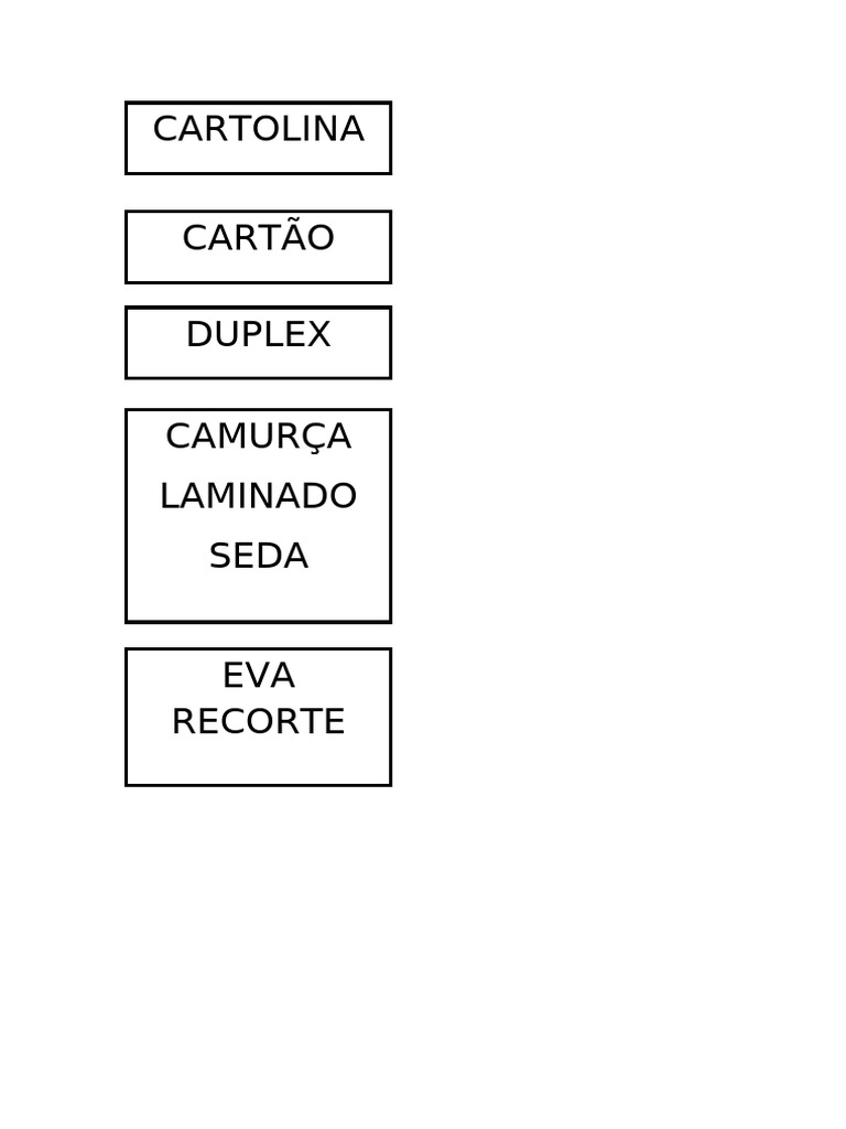 Cartolina Cartão Duplex | PDF