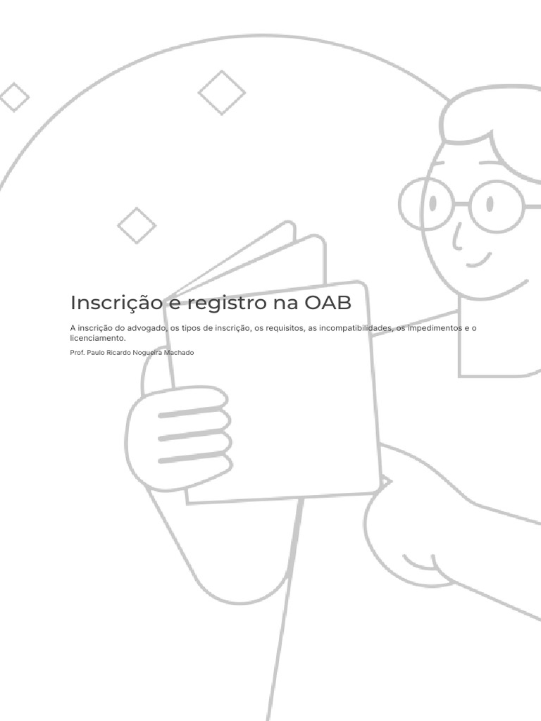 Inscrição de Advogados na OAB: Requisitos e Regras | PDF | Advogado | Juiz