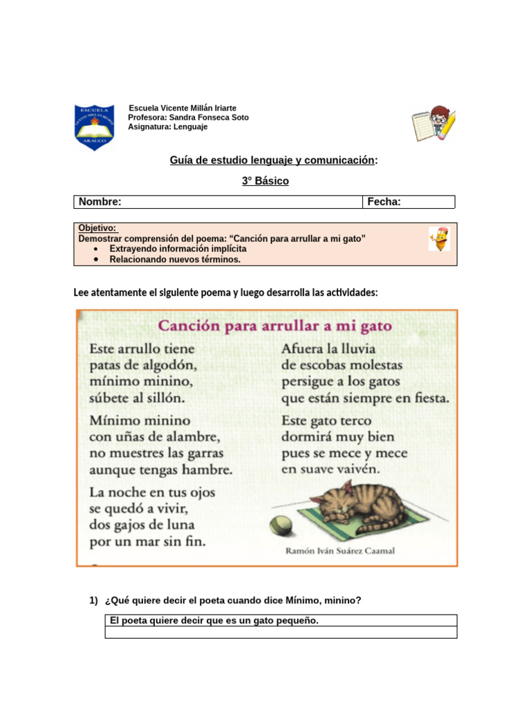 Poema de Mi Gato | PDF