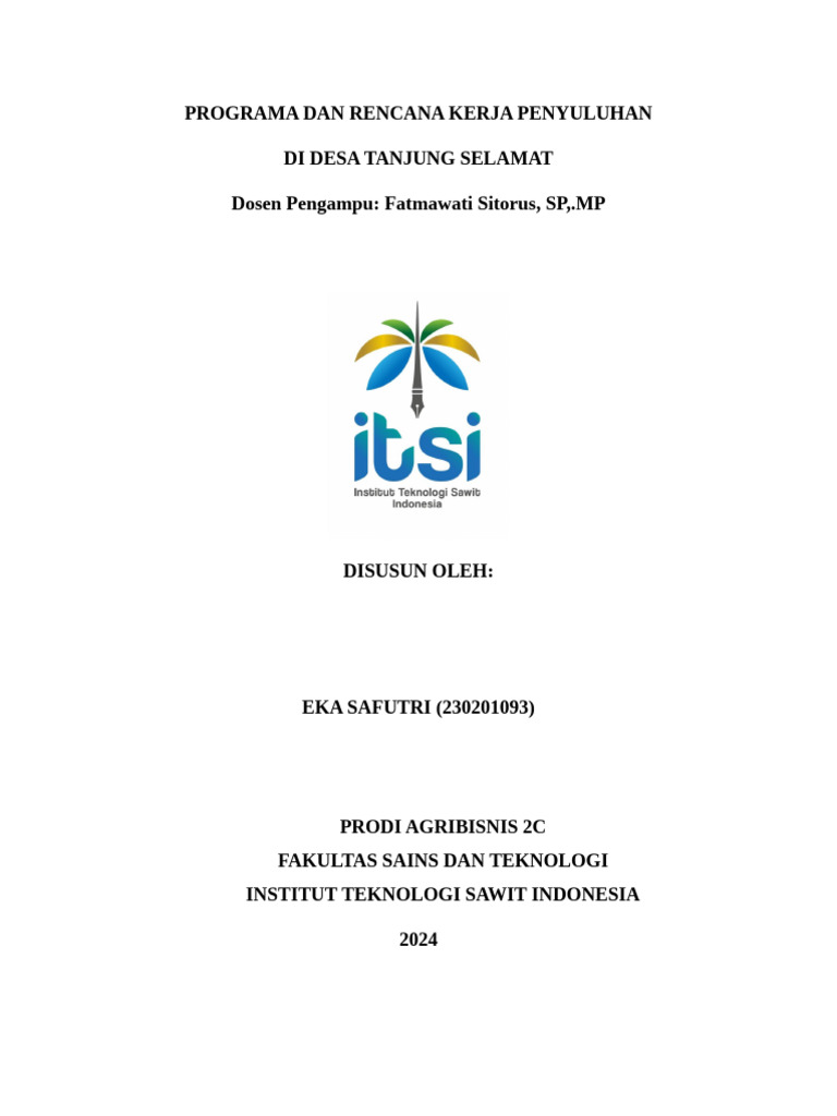 Programa Penyuluhan Eka | PDF