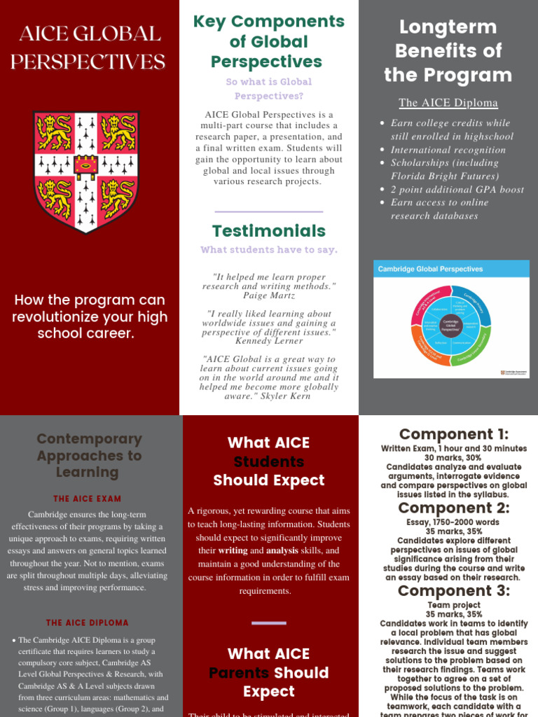 AICE Global Perspectives | PDF | Learning | Cognition